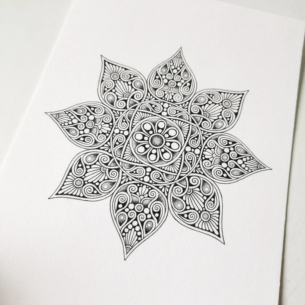 Floral A4 Mandala — rob.c.art