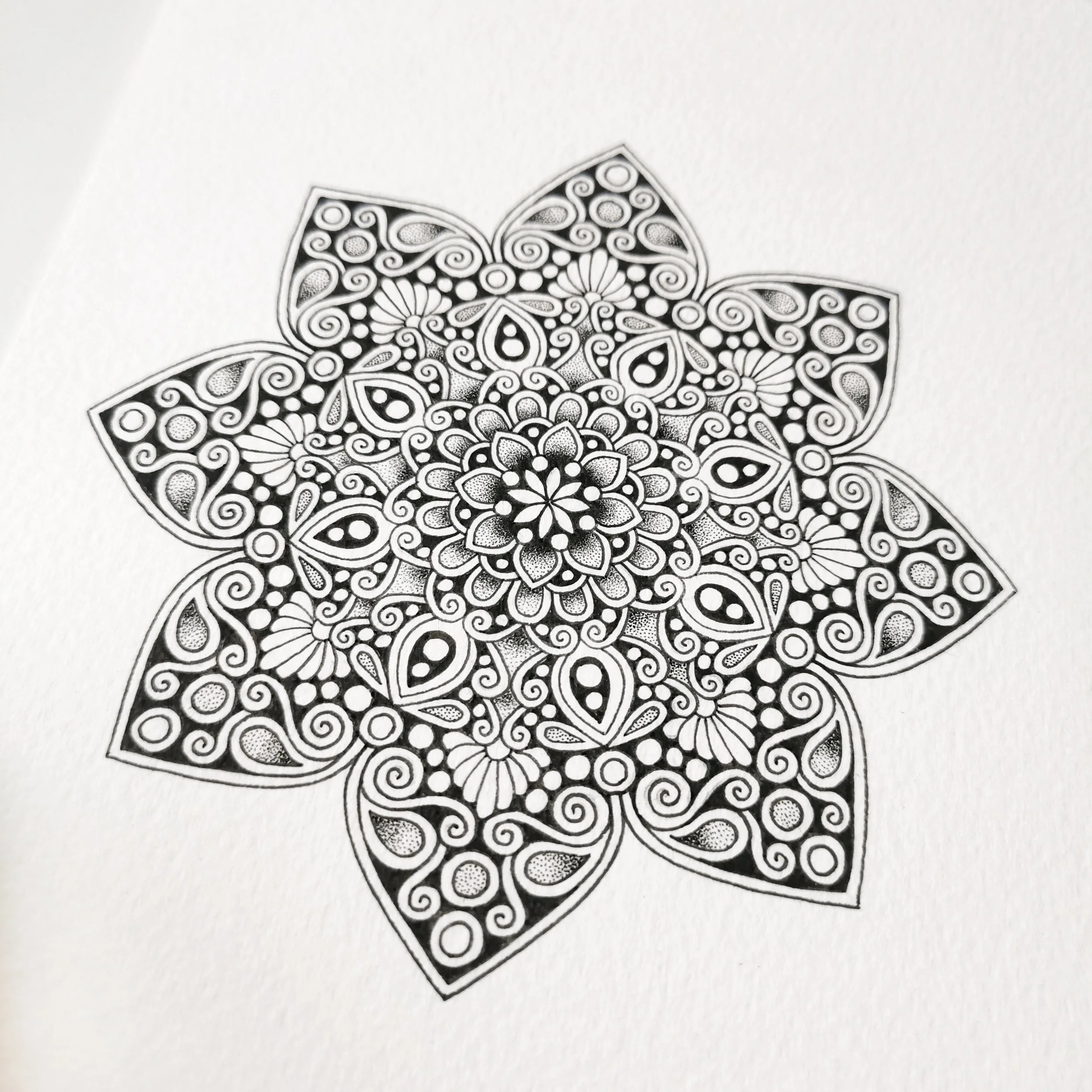 Floral A4 Mandala — rob.c.art
