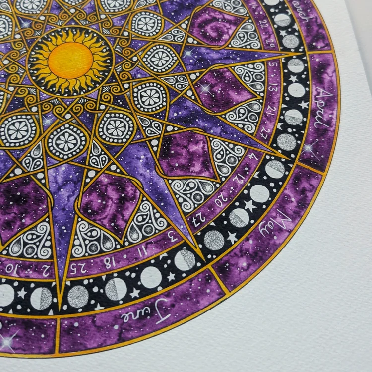 Mushroom Mandala Poster — rob.c.art
