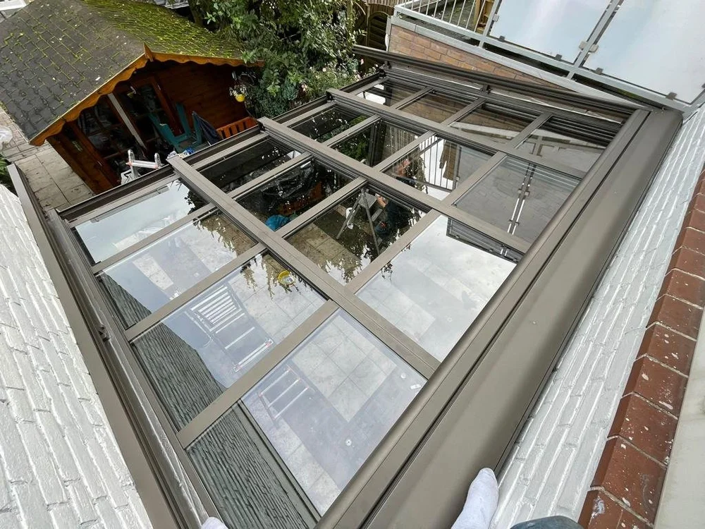 Custom Glass Roof Pergolas | Retractable & Aluminium Options - Glass ...