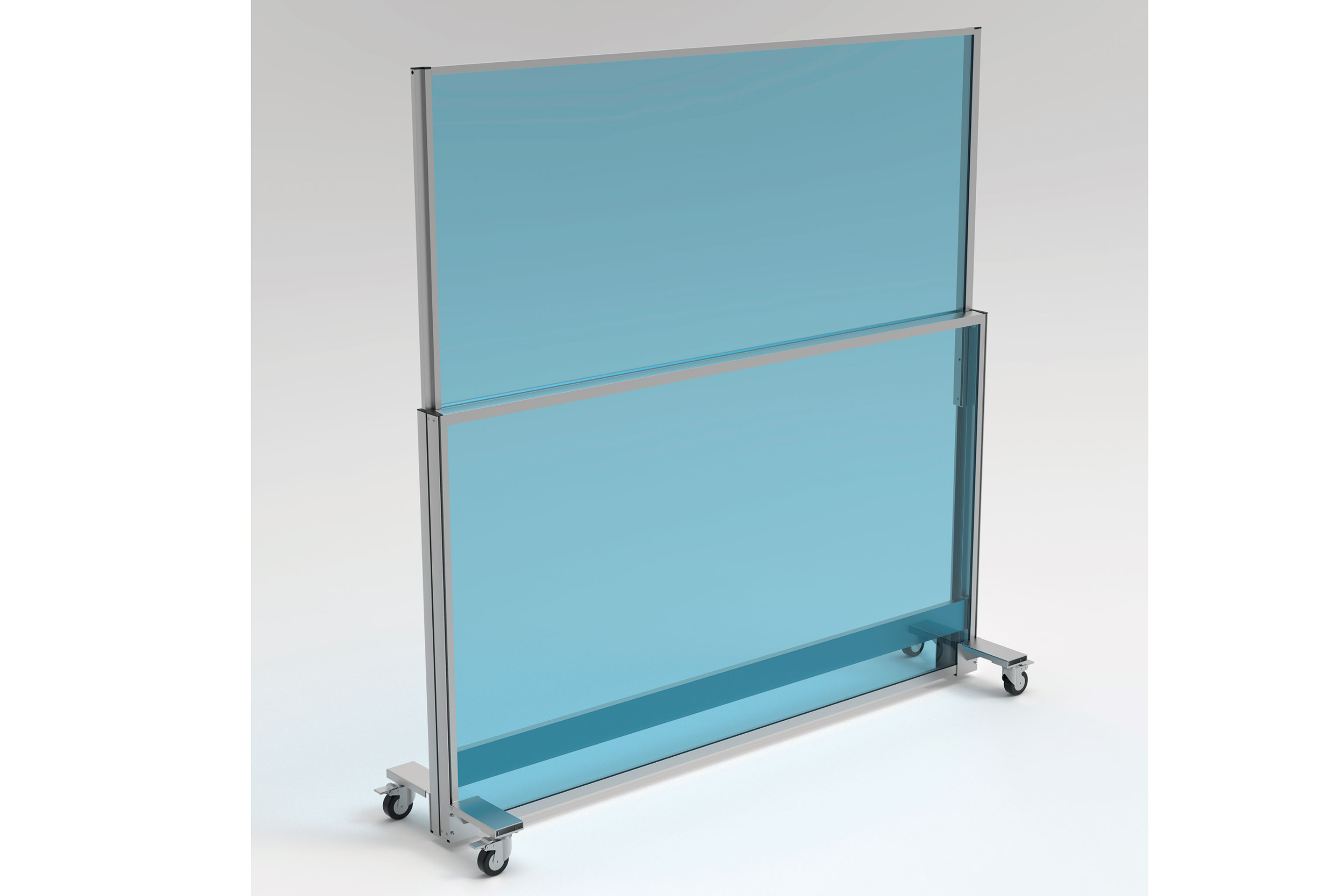 Adjustable Height Glass Windscreen - Glass Walls and Doors Ltd