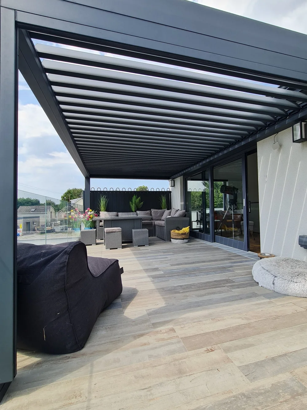 Bioclimatic Pergolas in Ireland - Glass Walls and Doors Ltd