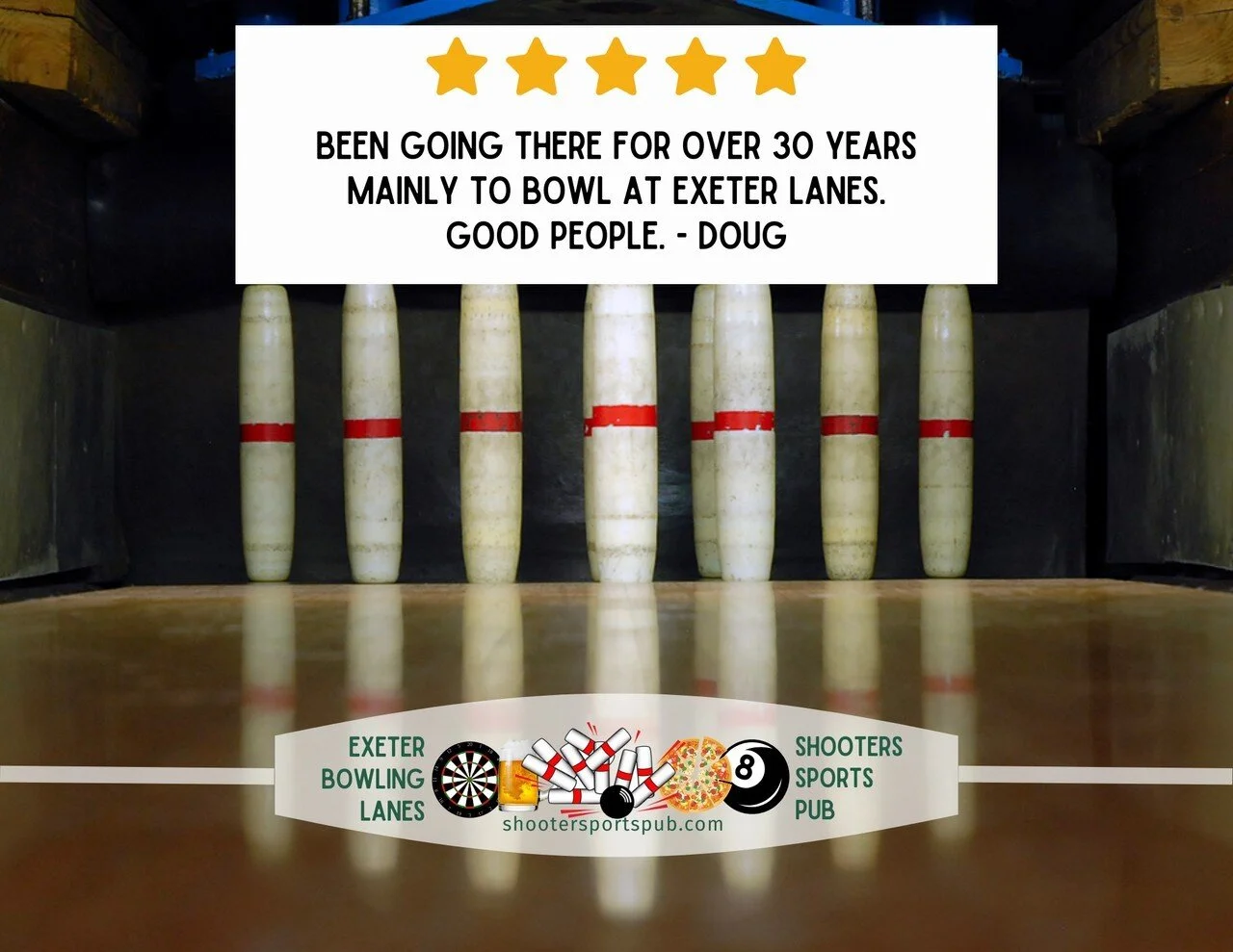 Exeter Bowling Lanes — Shooters Sports Pub Exeter Bowling Lanes