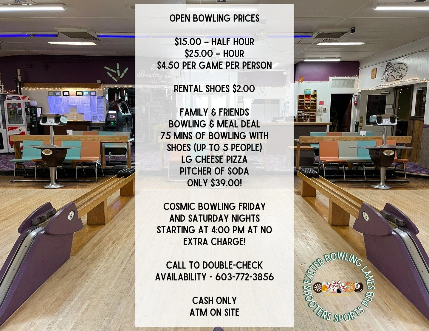 Shooters Sports Pub Exeter Bowling Lanes