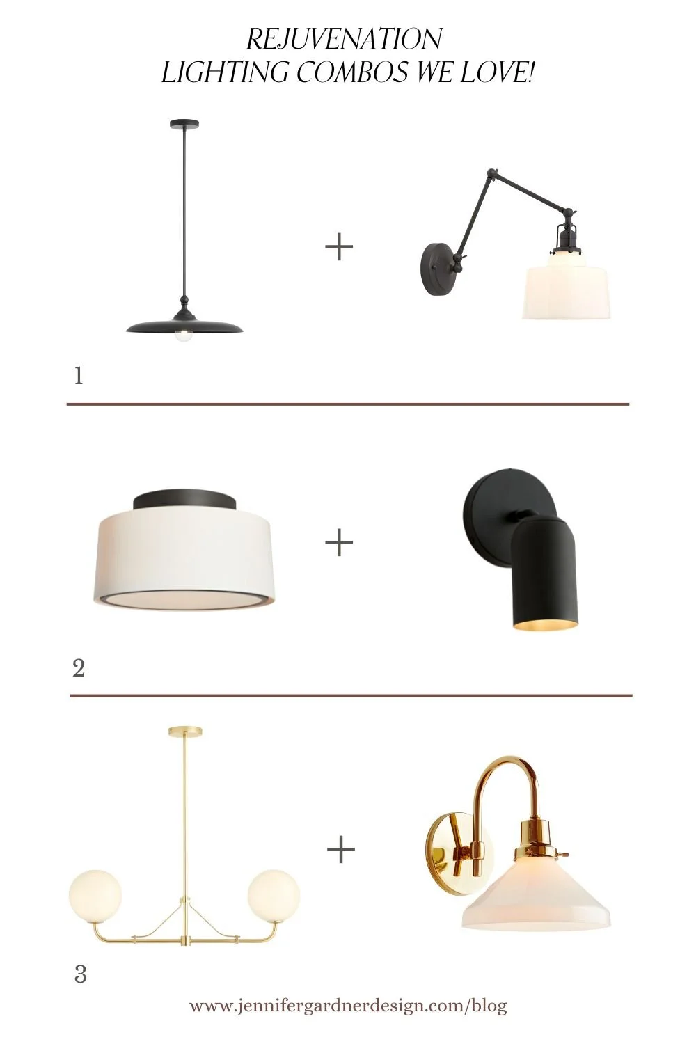 Light Fixture Combos We Love (+ the vendors who can help you get the glow!)