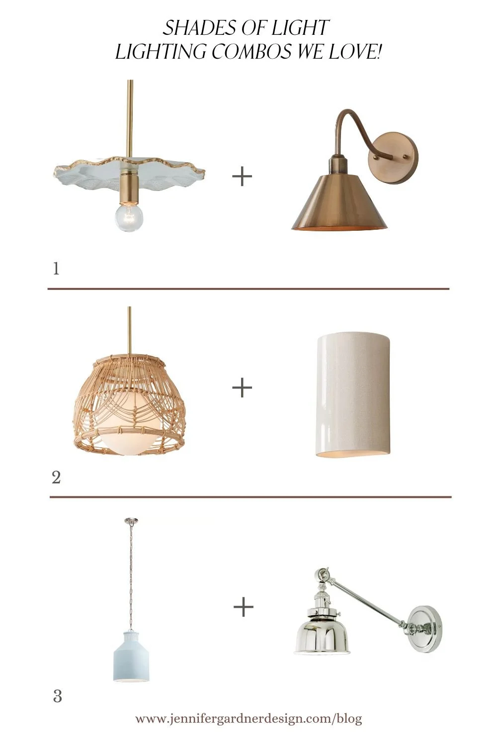 Light Fixture Combos We Love (+ the vendors who can help you get the glow!)
