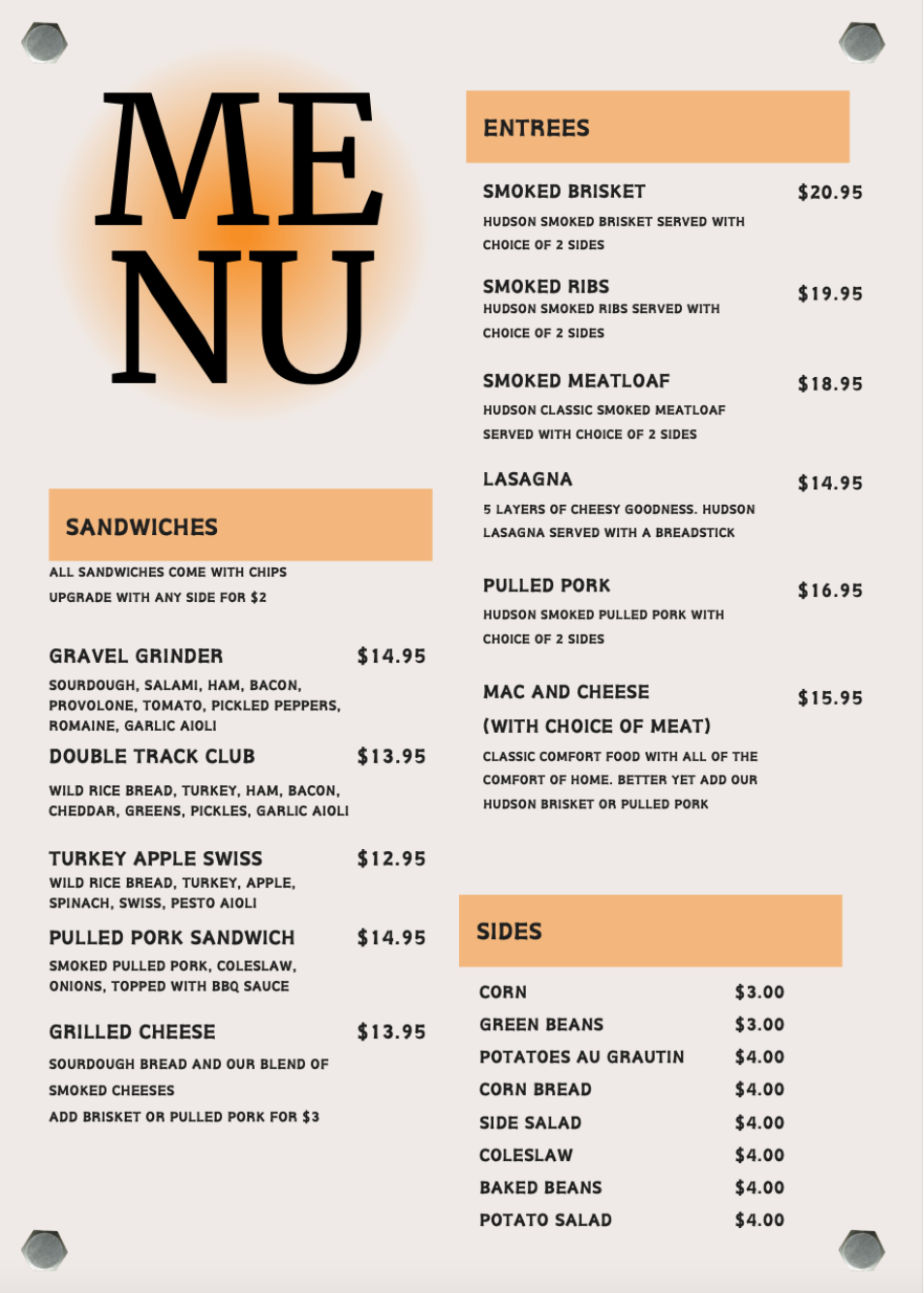 Hudson 218 - Smokehouse restaurant, barbecue cafe and bar in Ironton ...