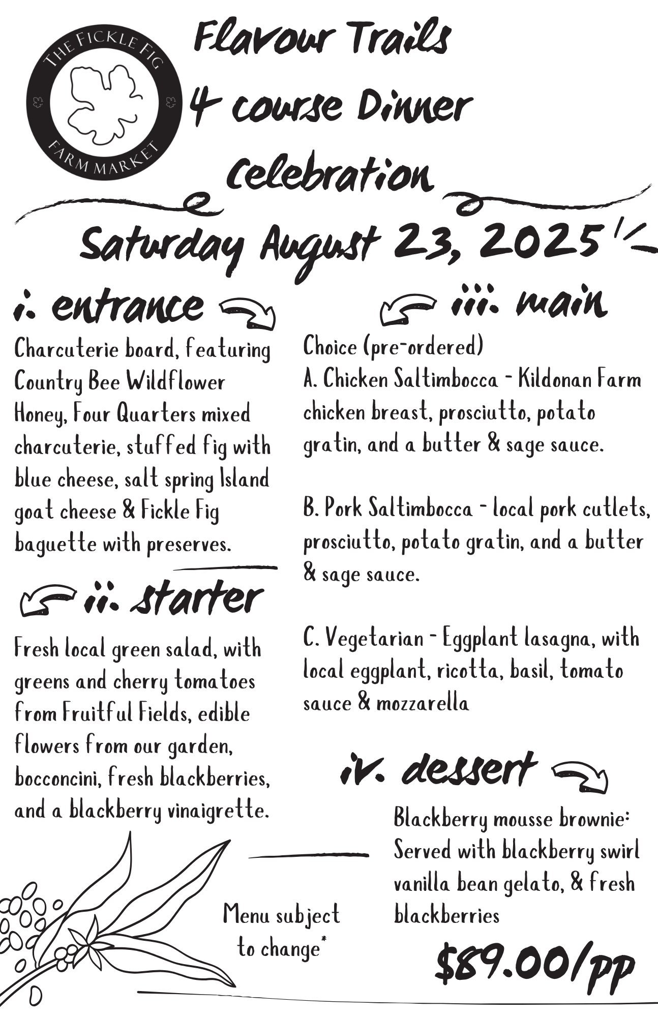 Flavour Trails 2025 — The Fickle Fig Farm Market