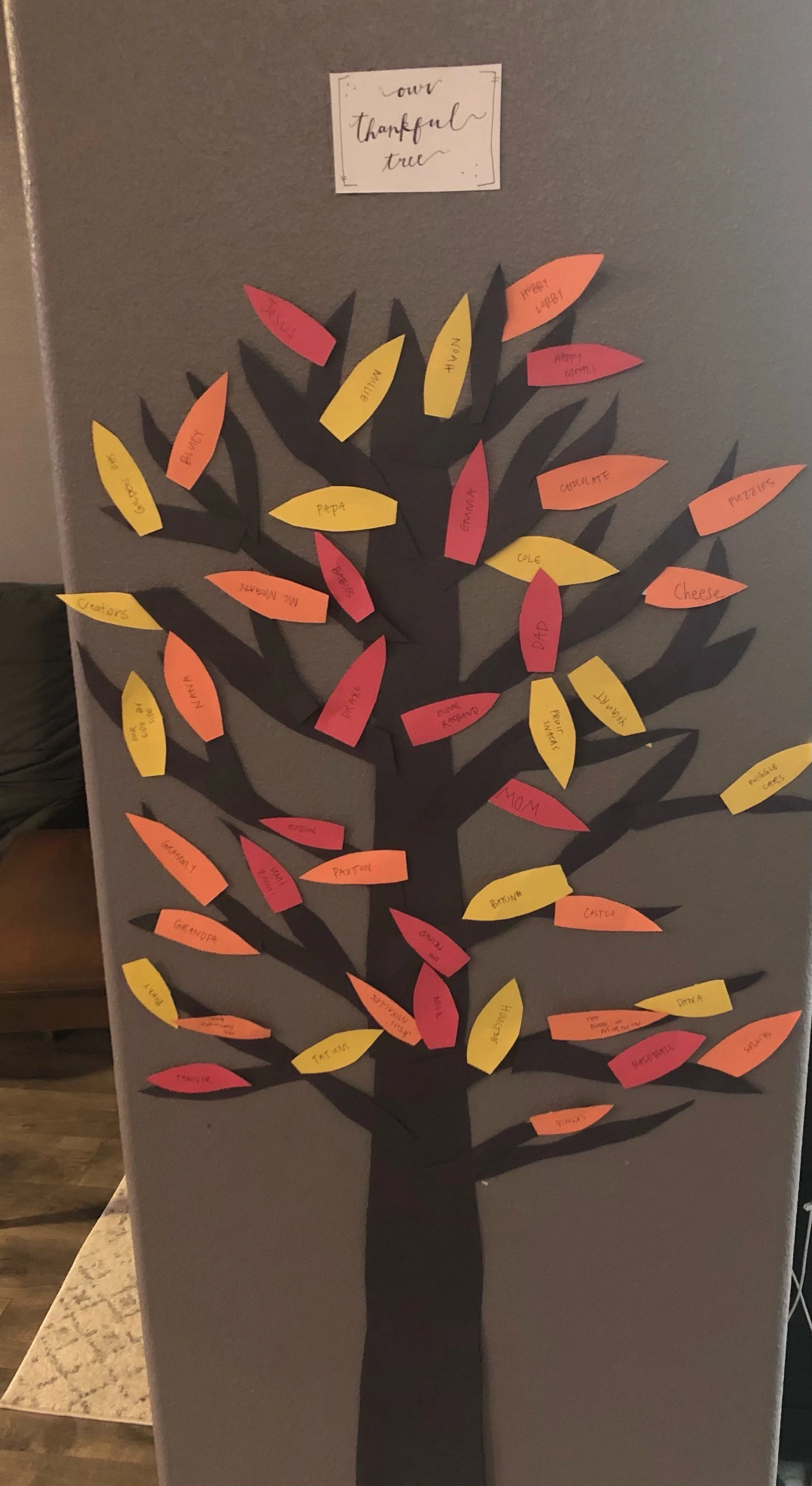 Thankful Tree — My Preschool Place