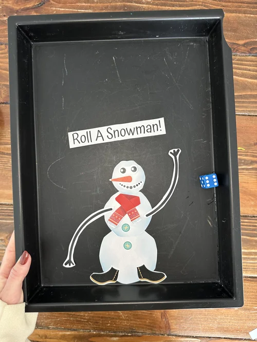 Roll A Snowman Counting Game [free download] — My Preschool Place