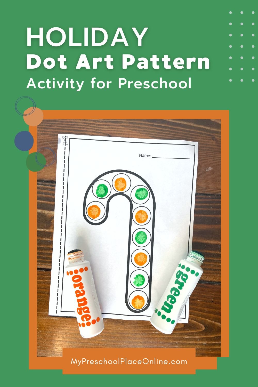 Holiday Pattern Art (and free download!) — My Preschool Place