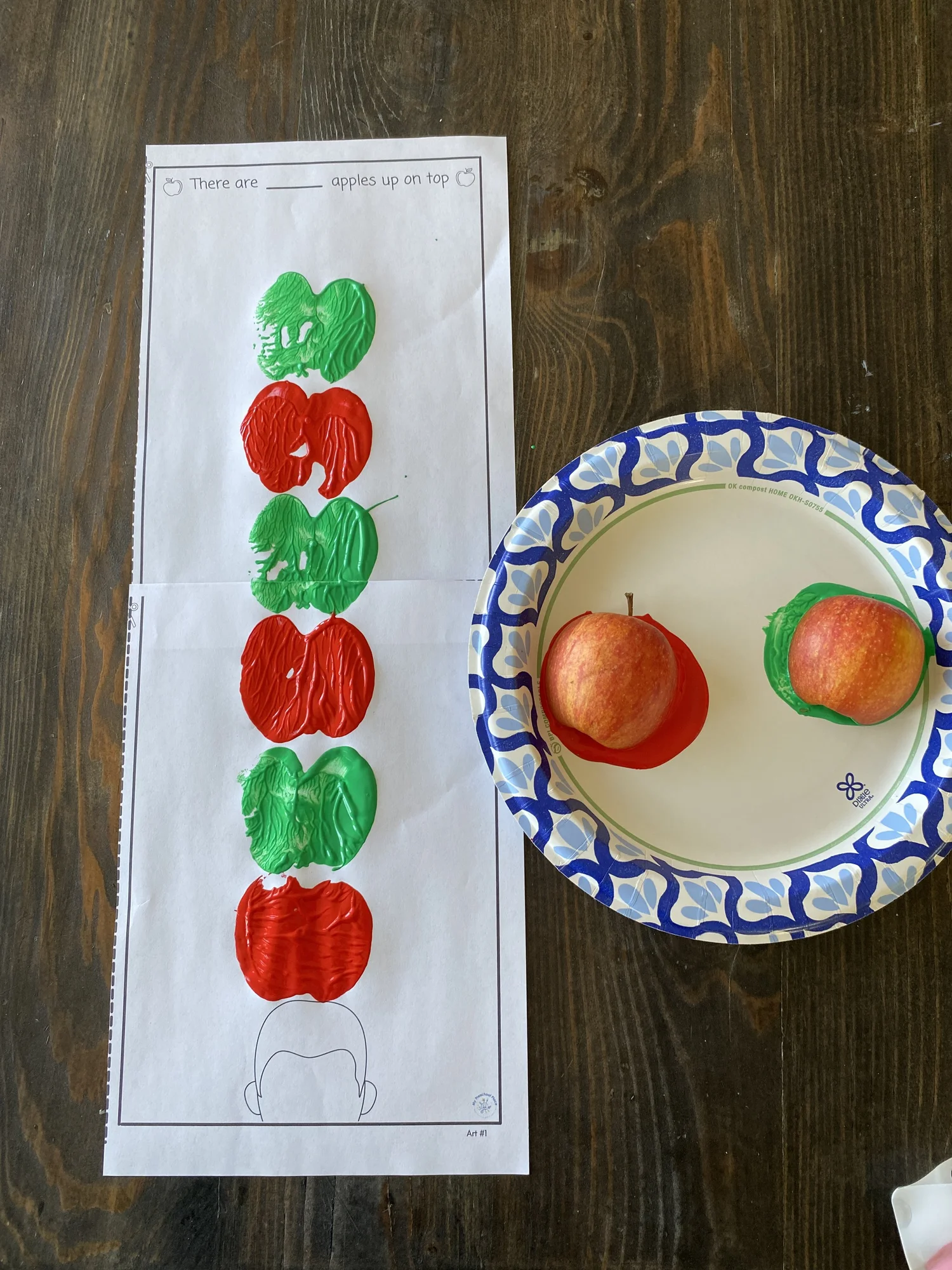 Ten Apples Up on Top Art Project — My Preschool Place