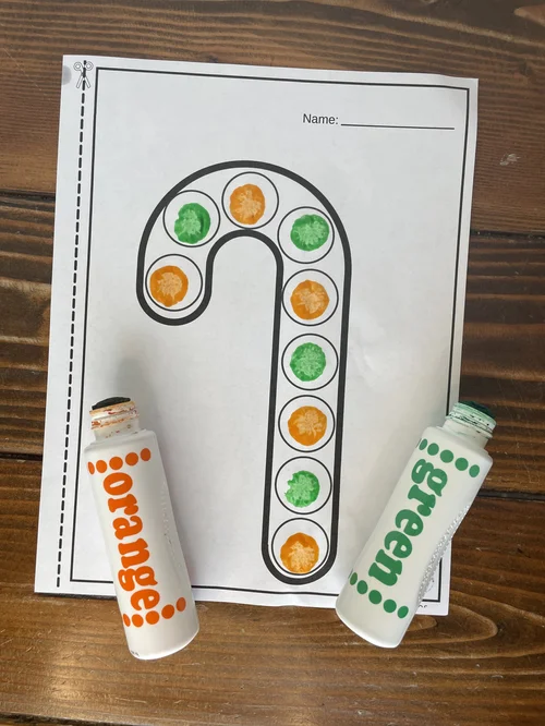 Holiday Pattern Art (and free download!) — My Preschool Place
