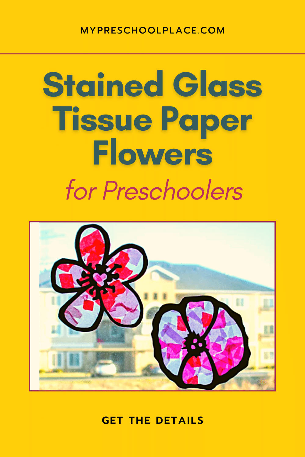 Easy DIY Tissue Paper Flower Suncatchers — My Preschool Place
