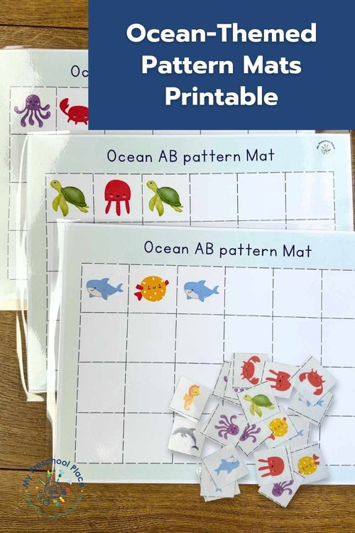 Ocean Pattern Mats — My Preschool Place
