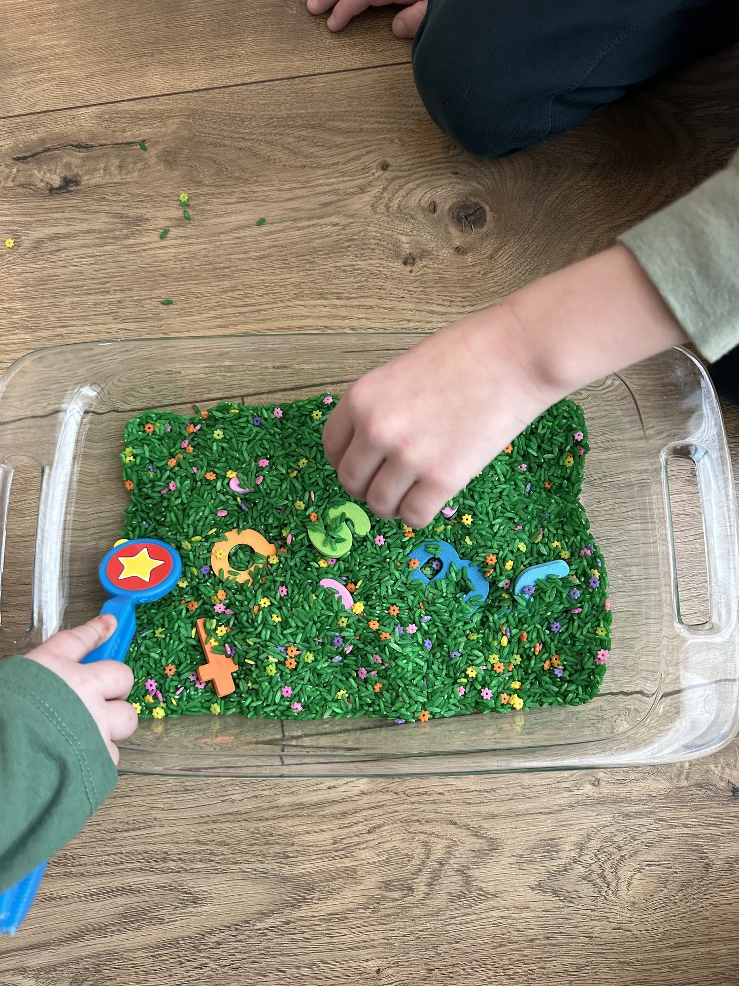 Easter Letter Sensory Bin — My Preschool Place