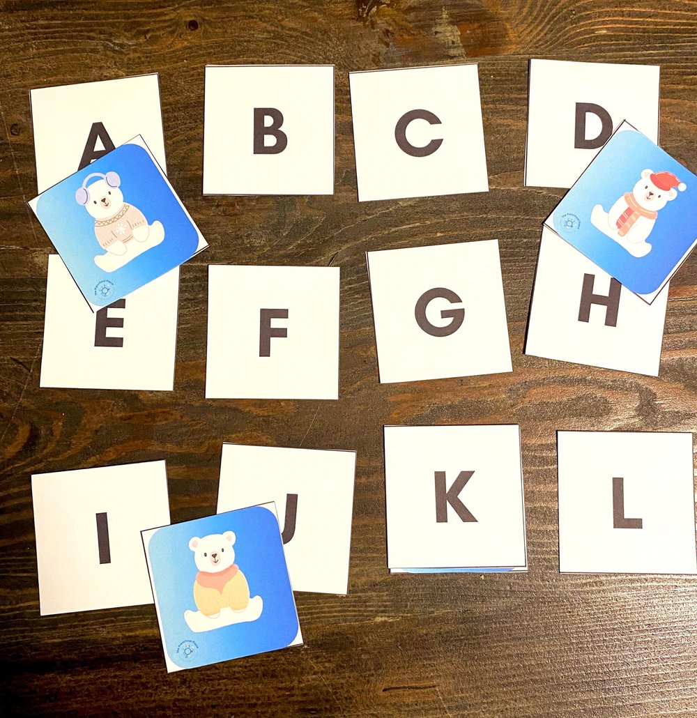 Polar Bear Literacy Game [free download] — My Preschool Place