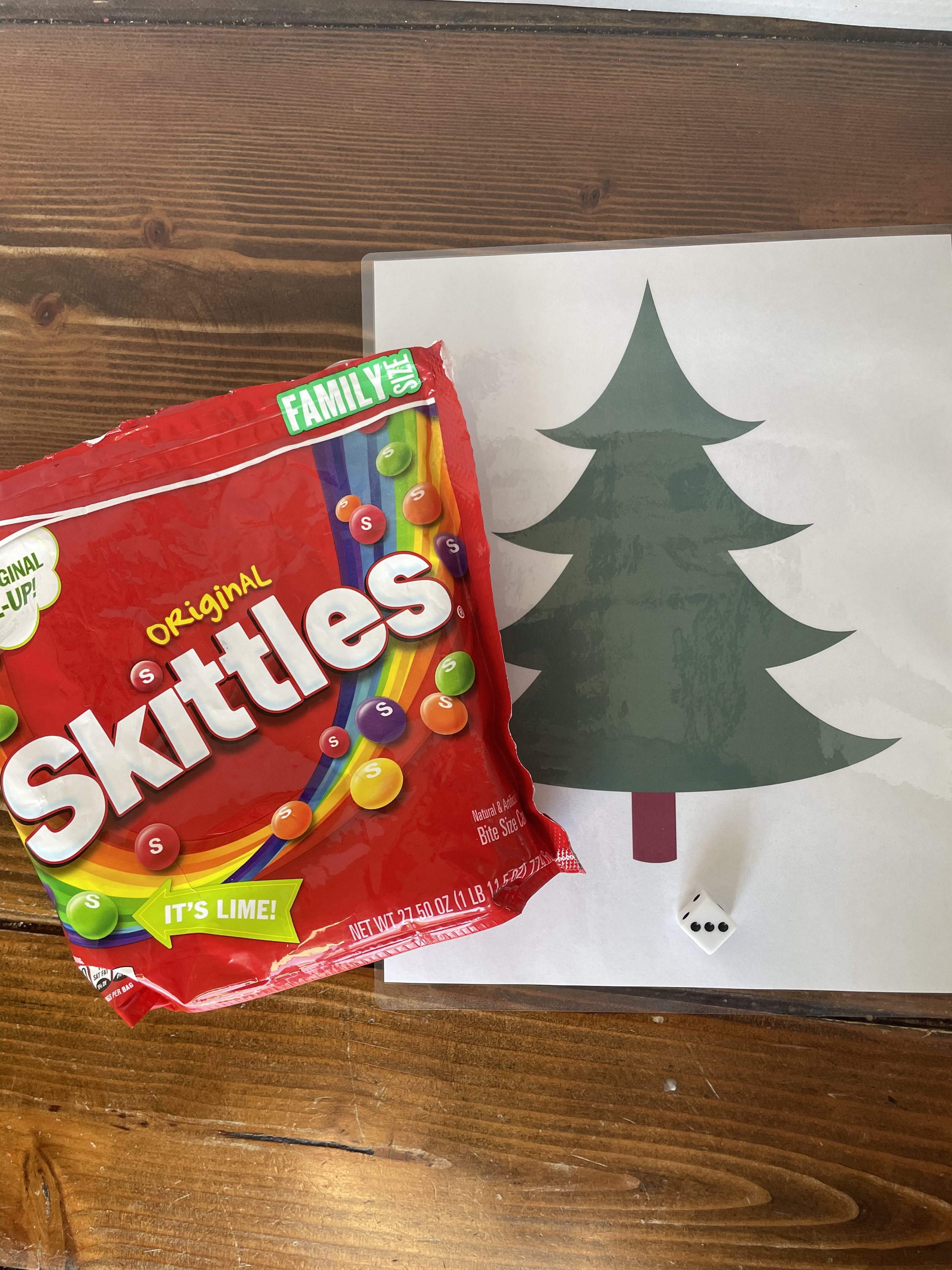 Holiday Skittle Counting — My Preschool Place