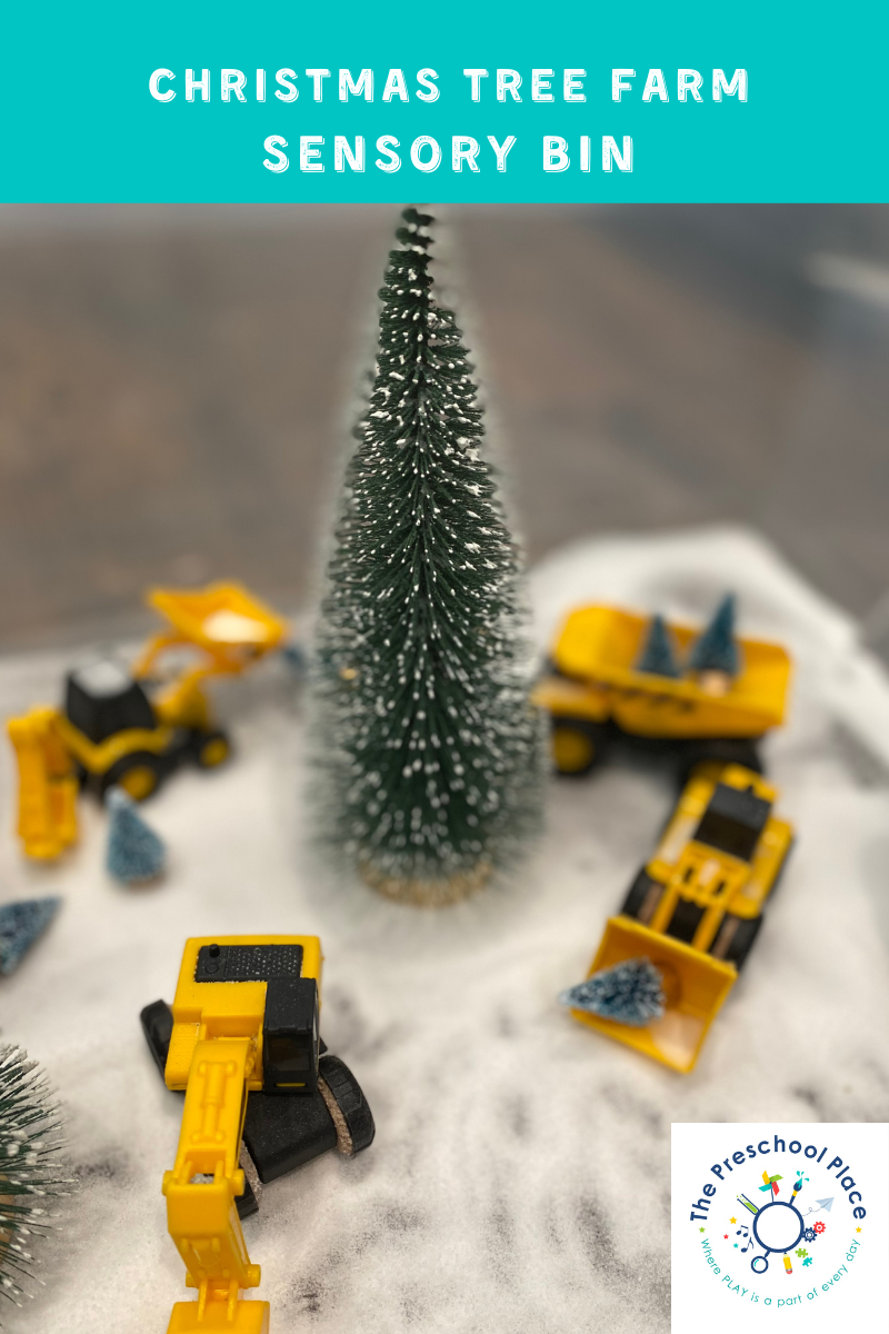 Christmas Tree Farm Sensory Bin — My Preschool Place