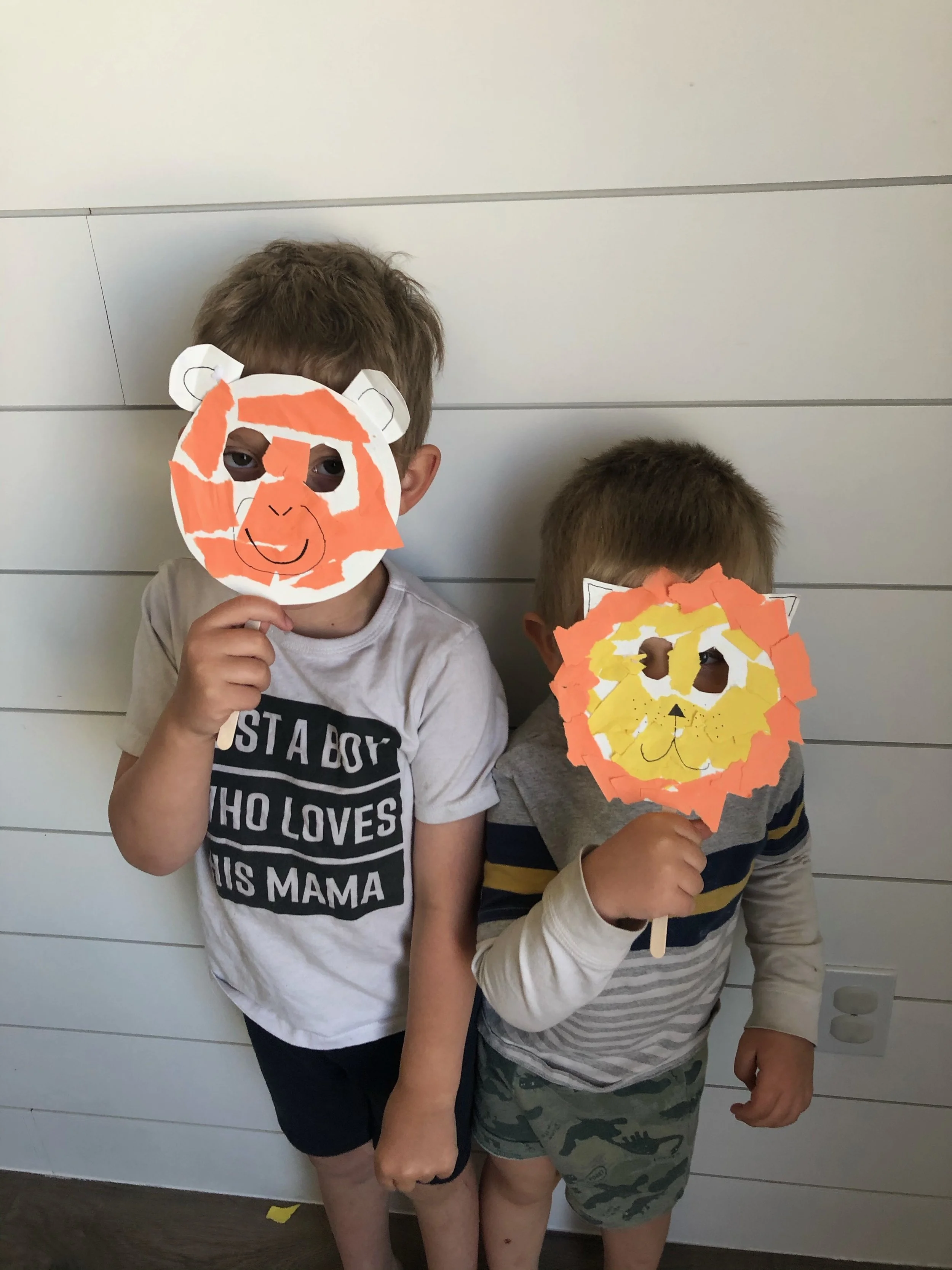 Paper Plate Animal Masks — My Preschool Place