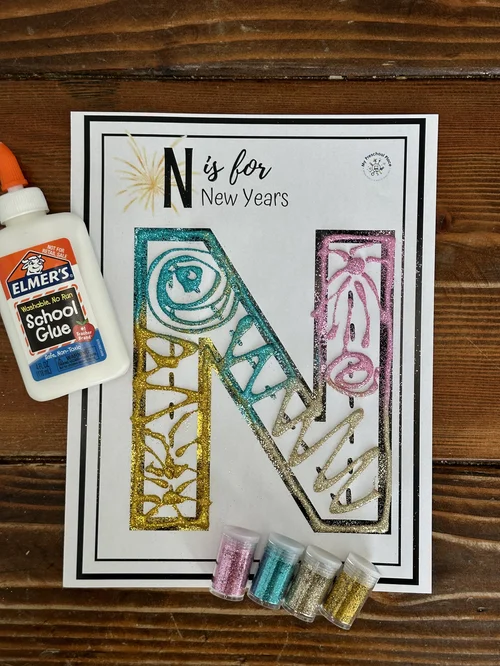 N is for New Years Activity [free download] — My Preschool Place