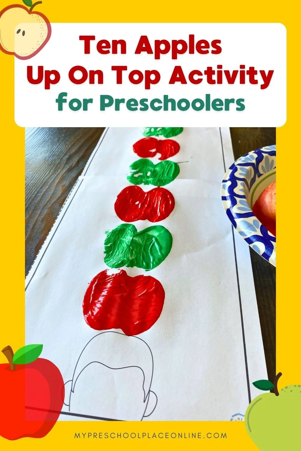 Ten Apples Up on Top Art Project — My Preschool Place