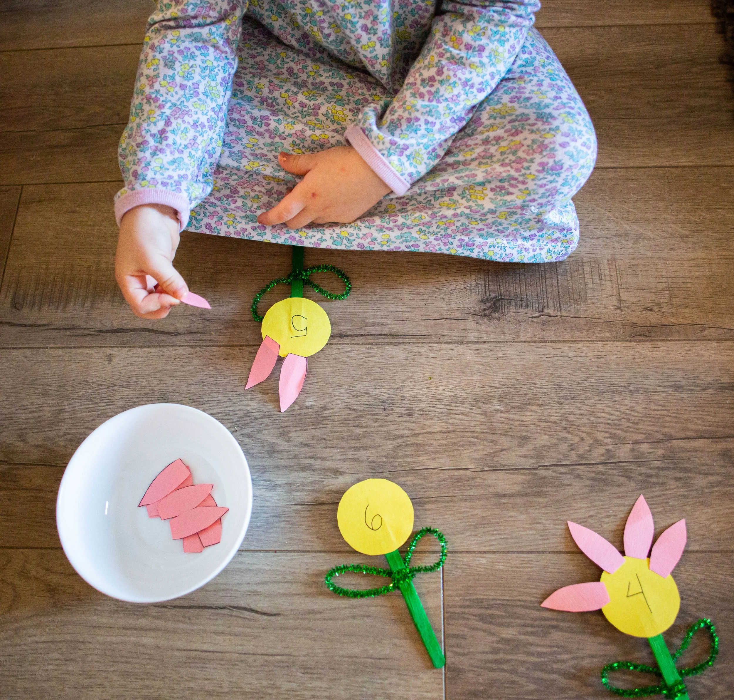 Springtime Kid’s Activity: Petal Counting! — My Preschool Place