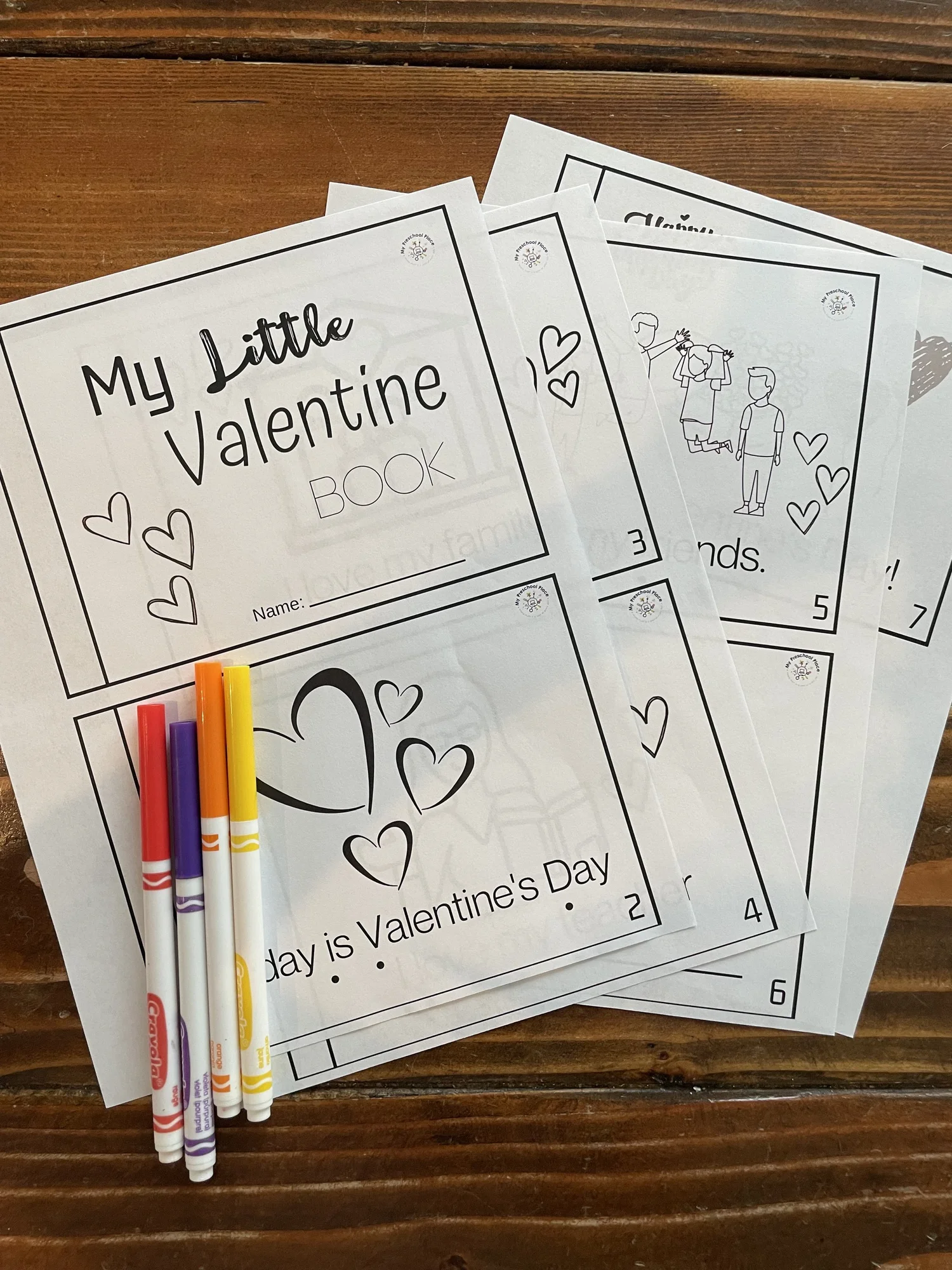 Valentine's Day Guided Reader [free download] — My Preschool Place