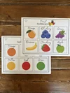Fruit Sorting Activity [free download] — My Preschool Place