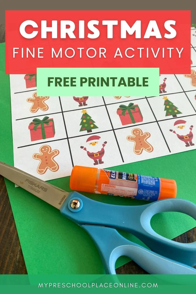 Christmas Cutting Strips Fine Motor Practice [free download] — My ...