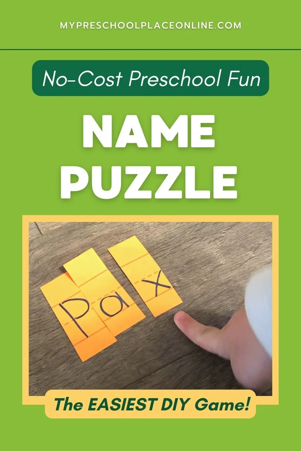 Name Puzzle — My Preschool Place