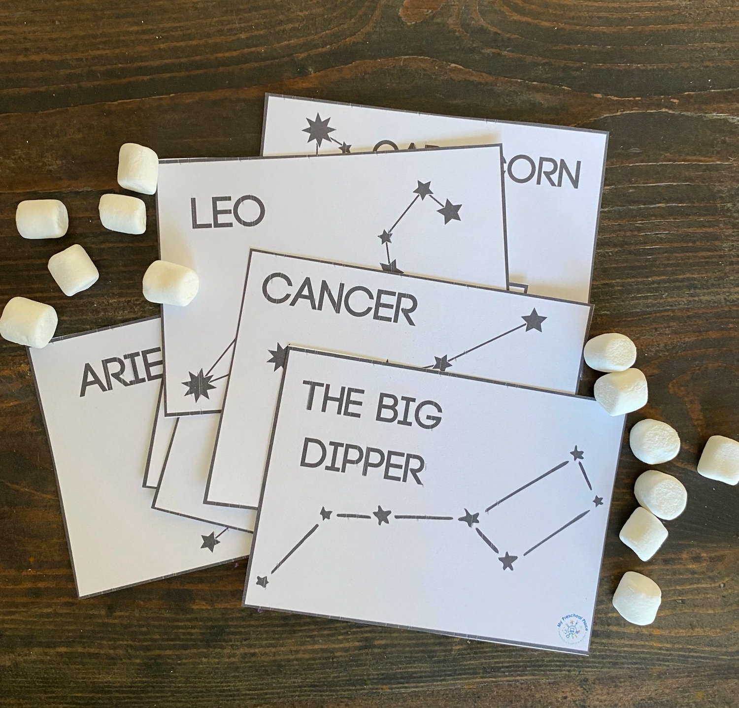 Marshmallow Constellations Space STEM Activity — My Preschool Place