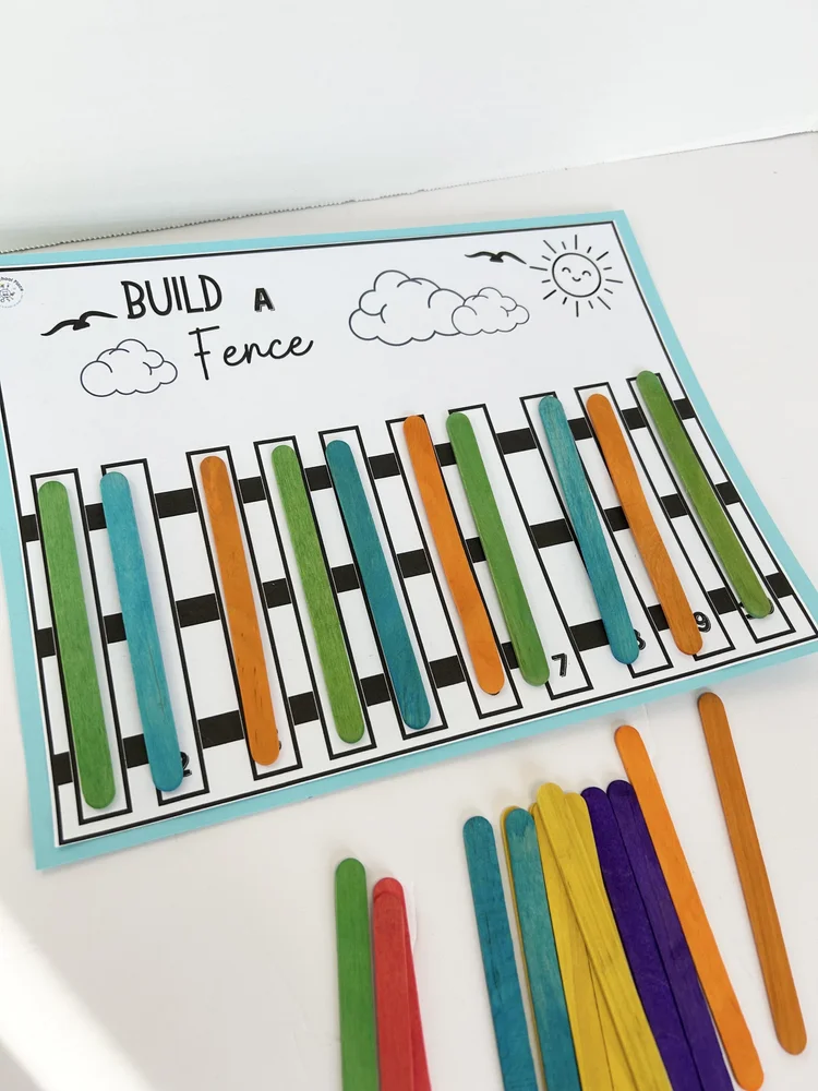 Build A Fence Farm Patterns [free download] — My Preschool Place