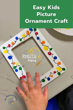 Christmas Lights Photo Frame — My Preschool Place