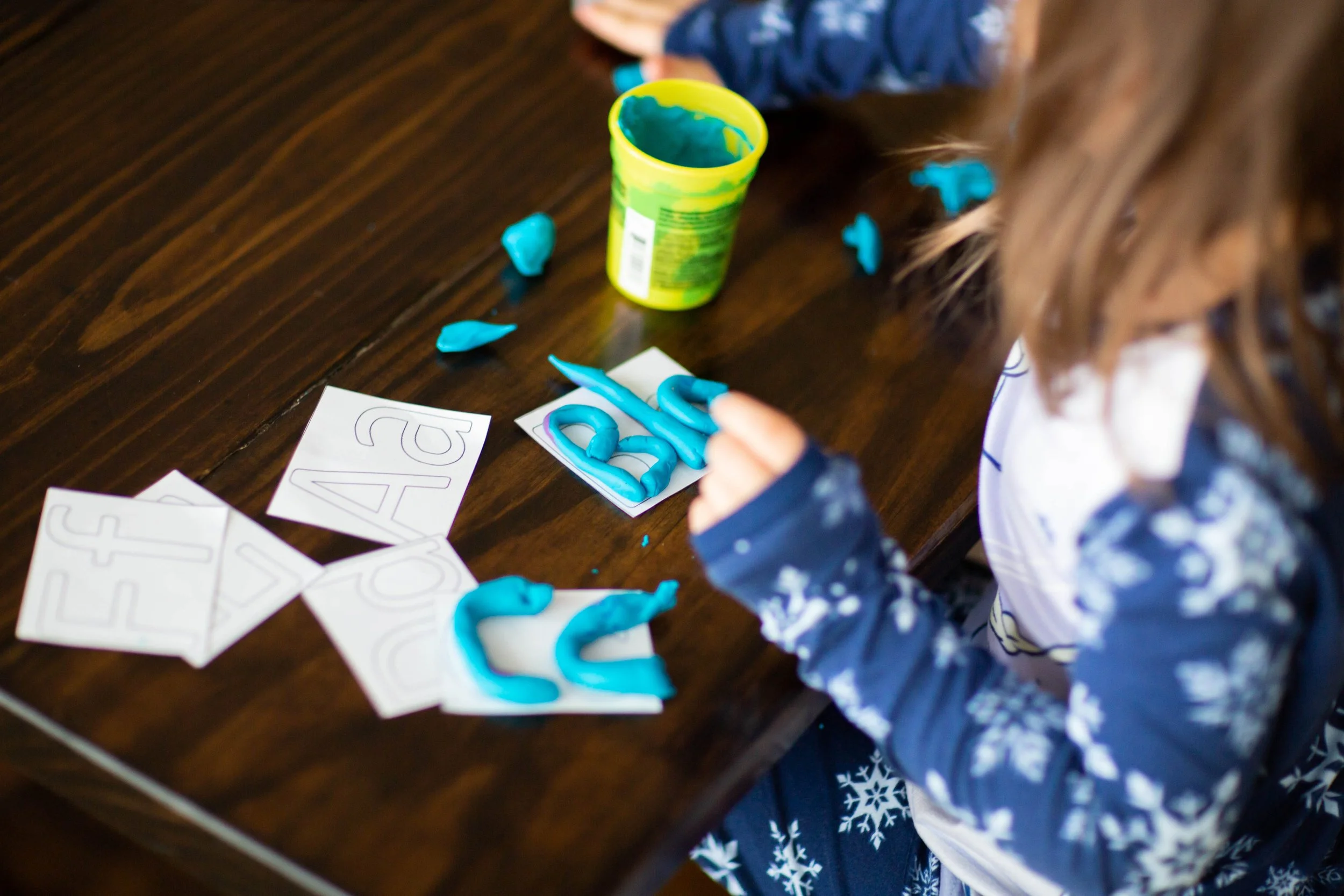Alphabet Play Dough Cards [free download] — My Preschool Place