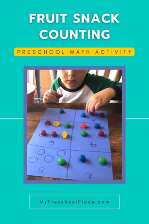 Fruit Snack Counting Activity — My Preschool Place