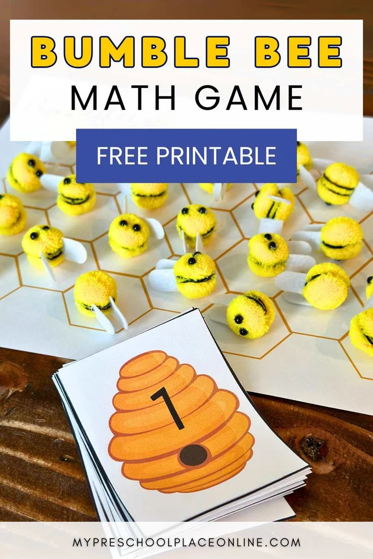 Bumblebee Math [free download] — My Preschool Place