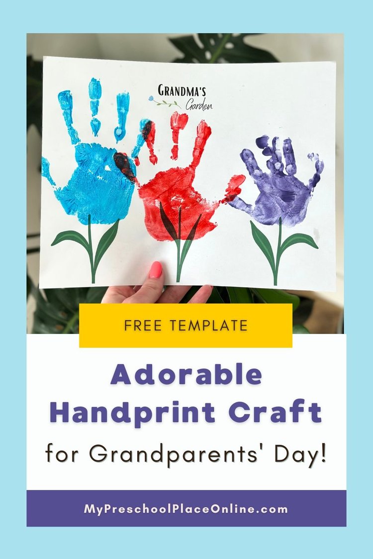 Grandparent's Day Craft for kids [free download] — My Preschool Place
