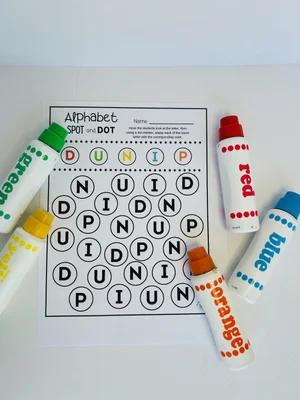 Alphabet Spot and Dot Activity [free download] — My Preschool Place