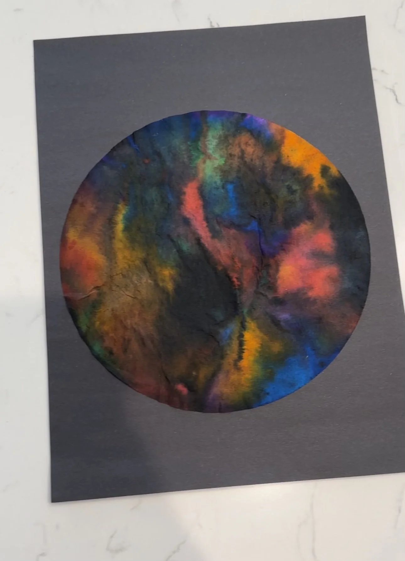 Coffee Filter Planet Art — My Preschool Place