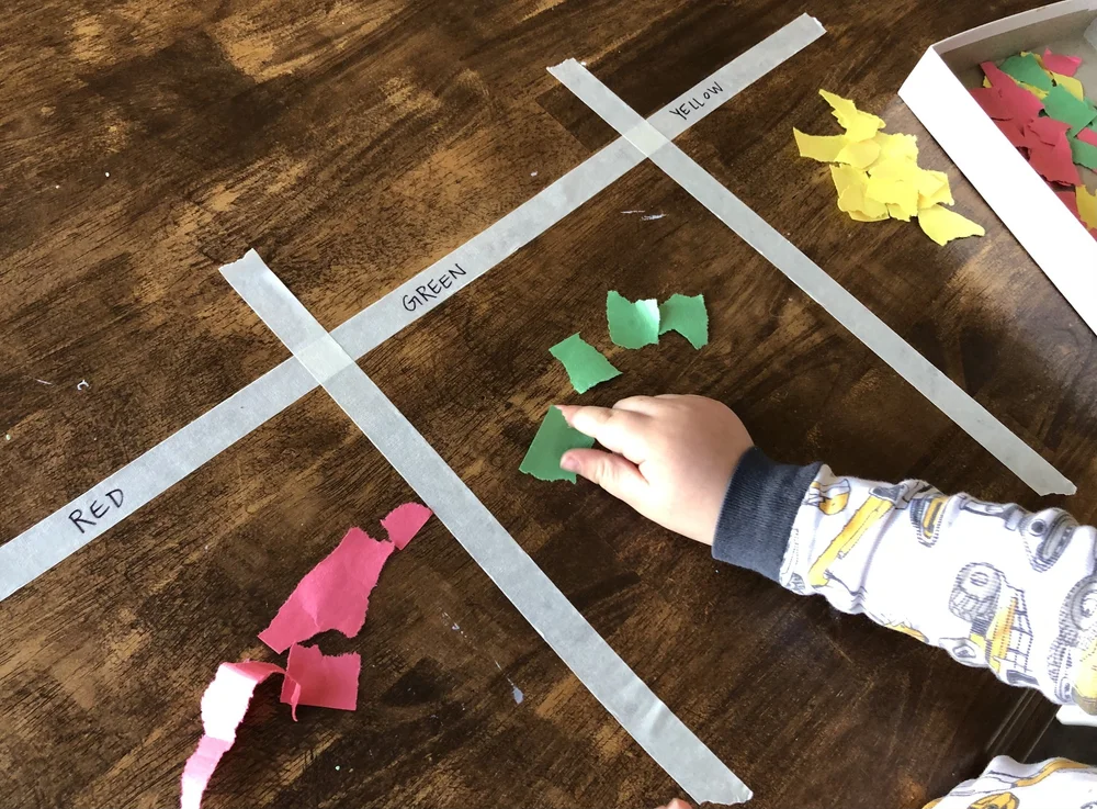 Christmas Color Sorting — My Preschool Place