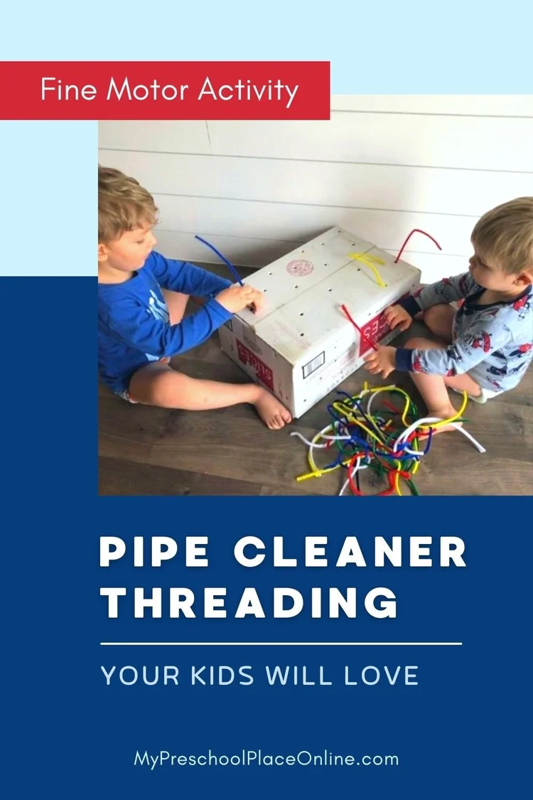 Pipe Cleaner Threading — My Preschool Place