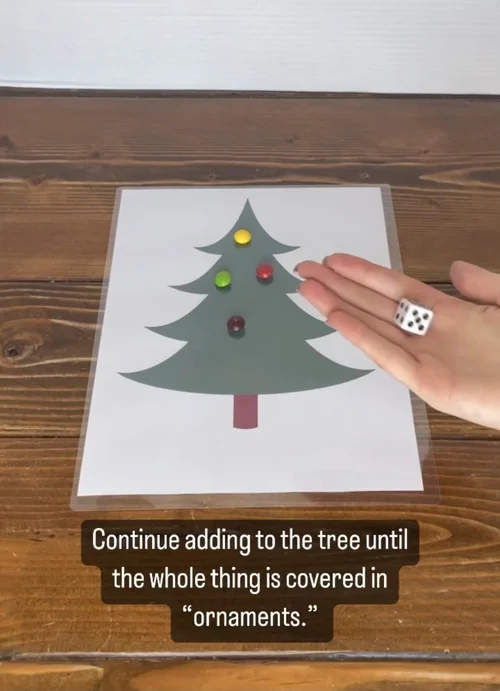 Holiday Skittle Counting — My Preschool Place