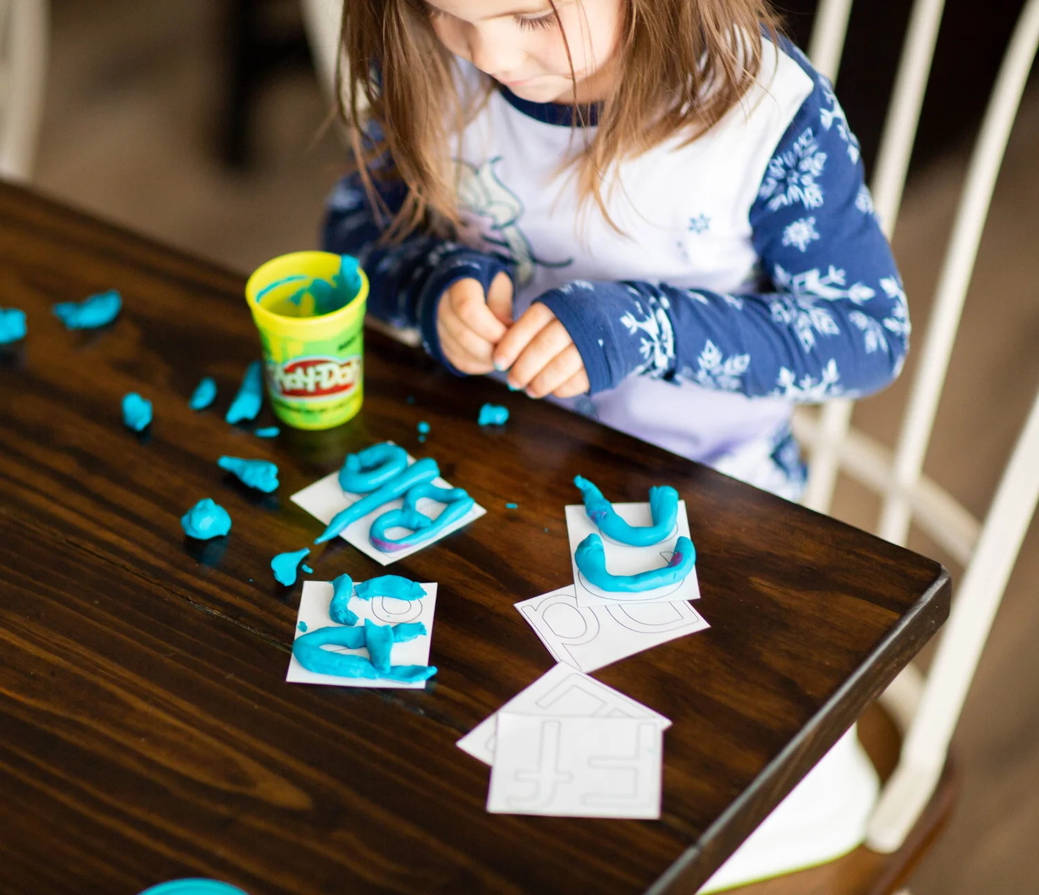 Alphabet Play Dough Cards [free download] — My Preschool Place