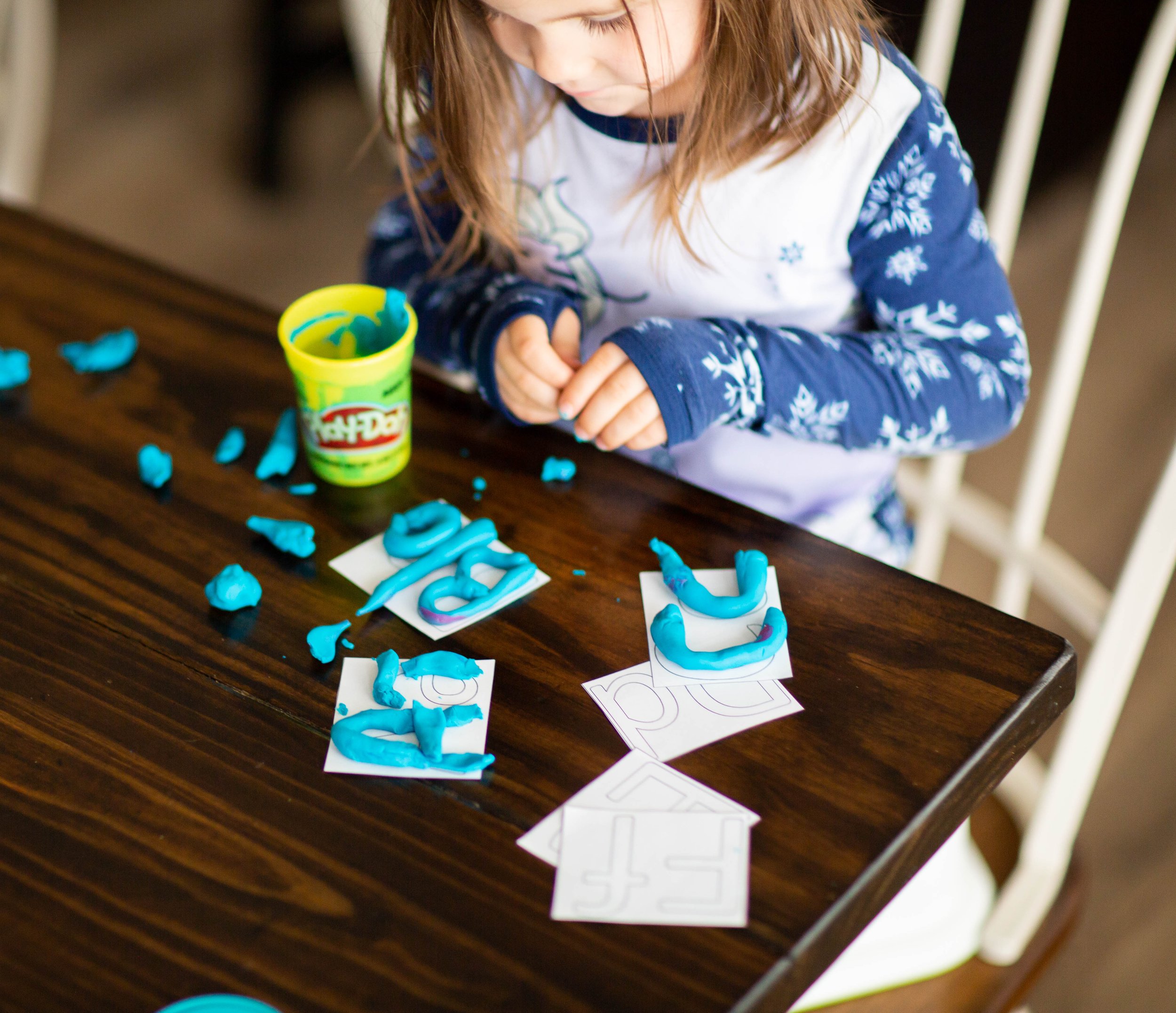 Alphabet Play Dough Cards [free download] — My Preschool Place