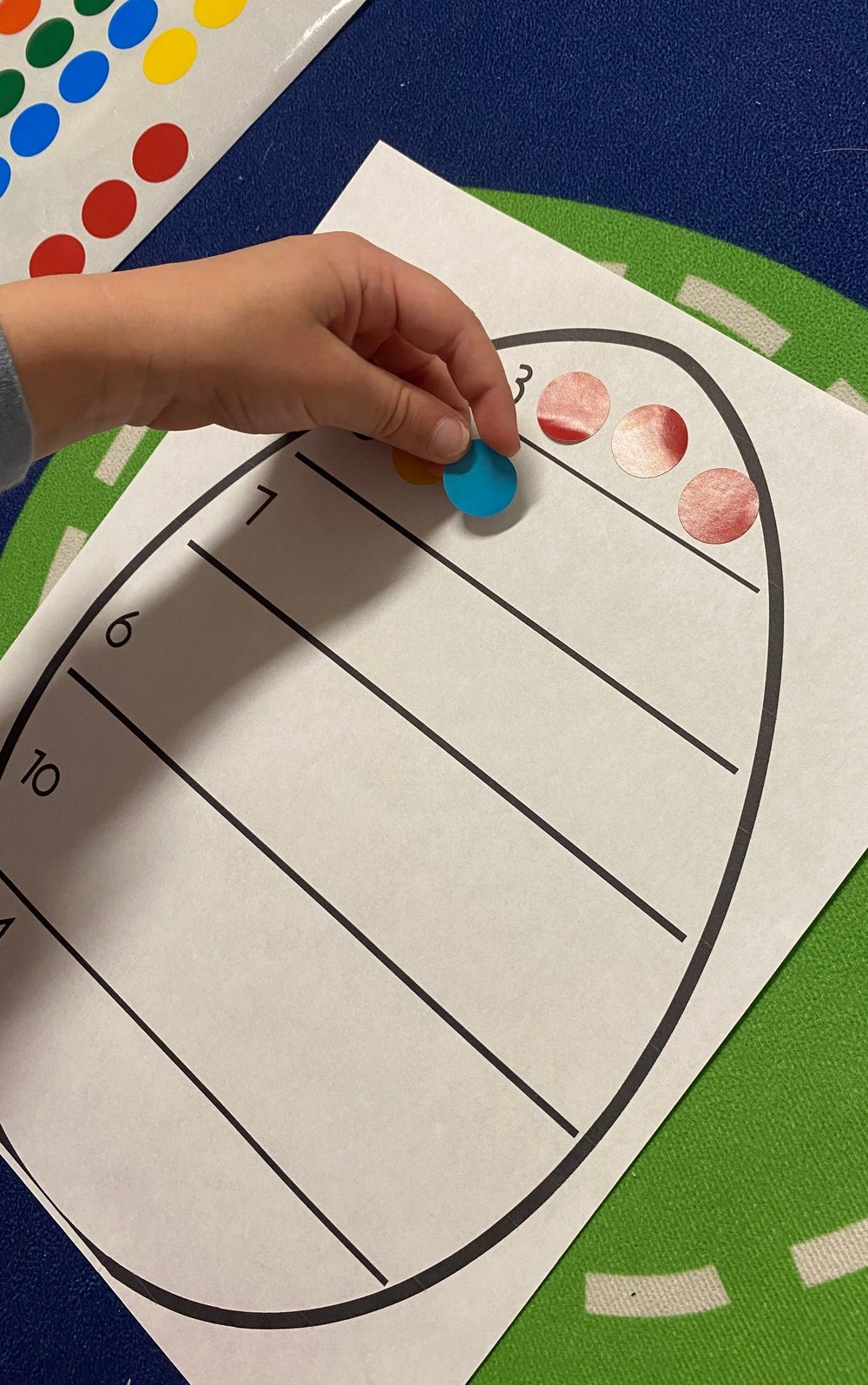 Easter Egg Sticker Math [free download] — My Preschool Place