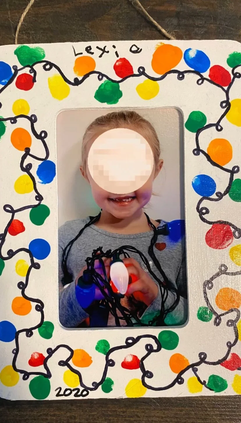 Christmas Lights Photo Frame — My Preschool Place