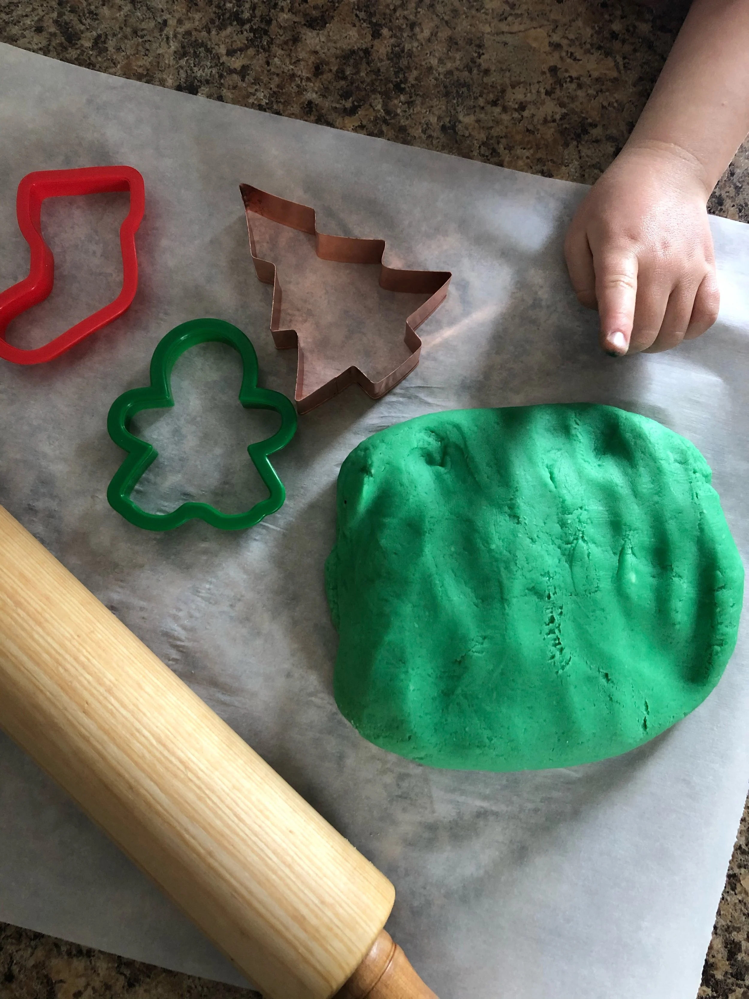 Christmas Play Dough — My Preschool Place
