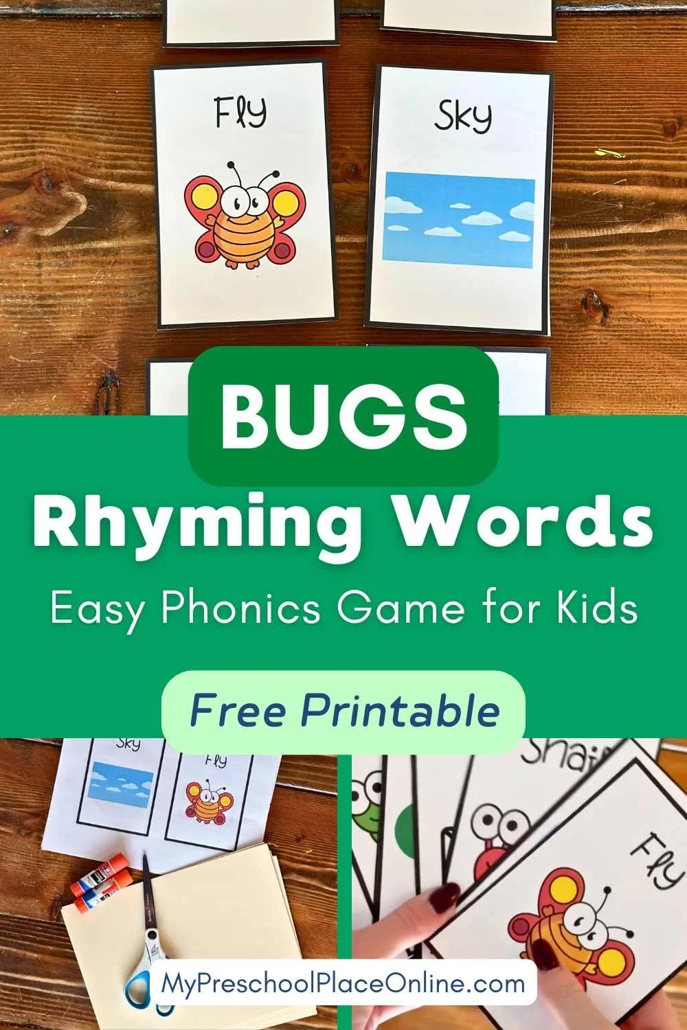Bugs Rhyming Game [free download] — My Preschool Place