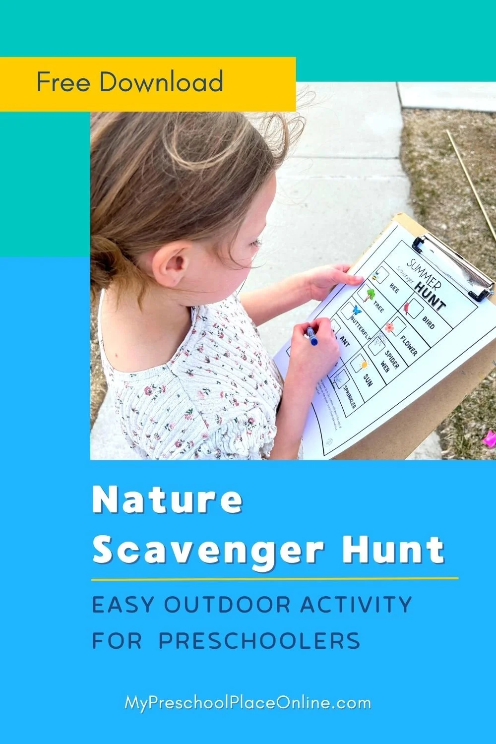 Summer Scavenger Hunt [free download] — My Preschool Place